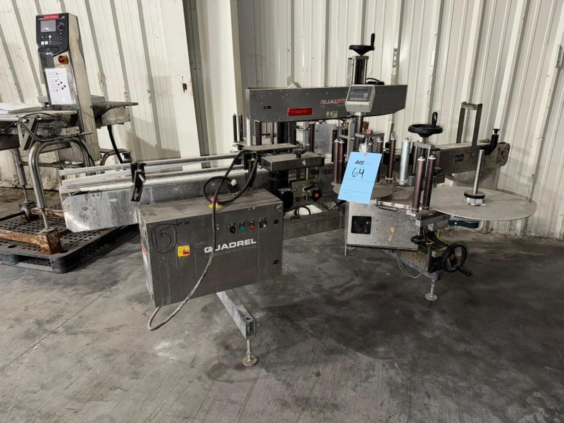 Quadrel labeling Systems Label Applicator, Model# Q105-Econoline-F/B ...