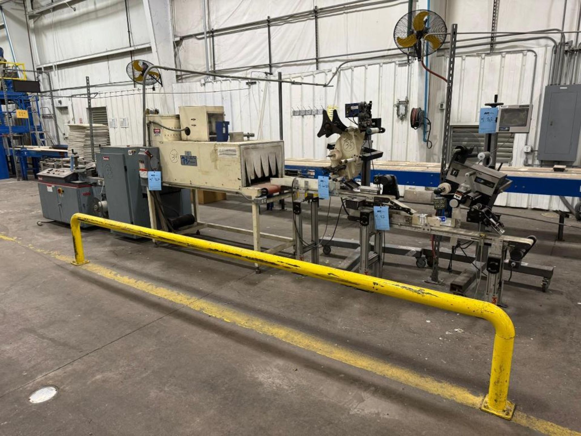 Shrink Line Consisting of: (1) Shanklin High Speed Side Sealer, Model ...