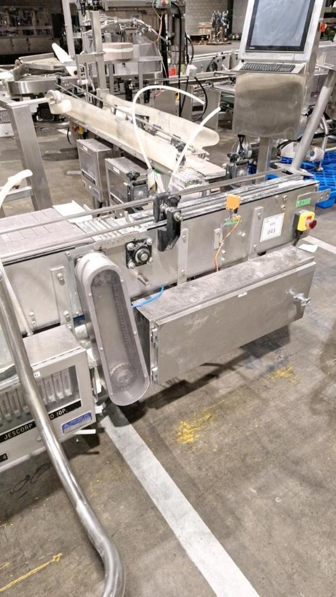 Jescorp Inc. NDP4 Check Weight Reject Conveyor System, Serial 14169 ...