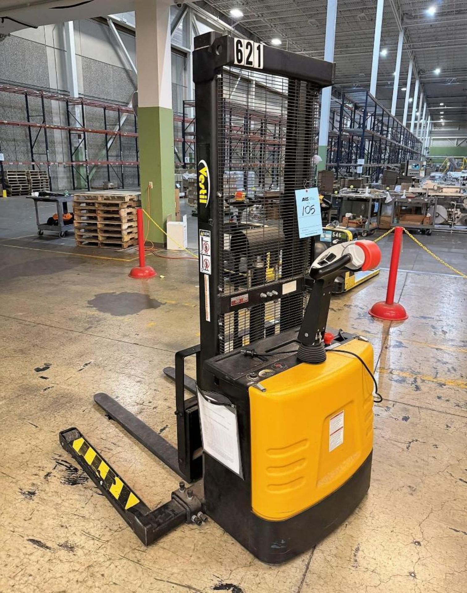 Vestil 2000# Capacity Electric Pallet Stacker, Model S-62-AA, Serial ...