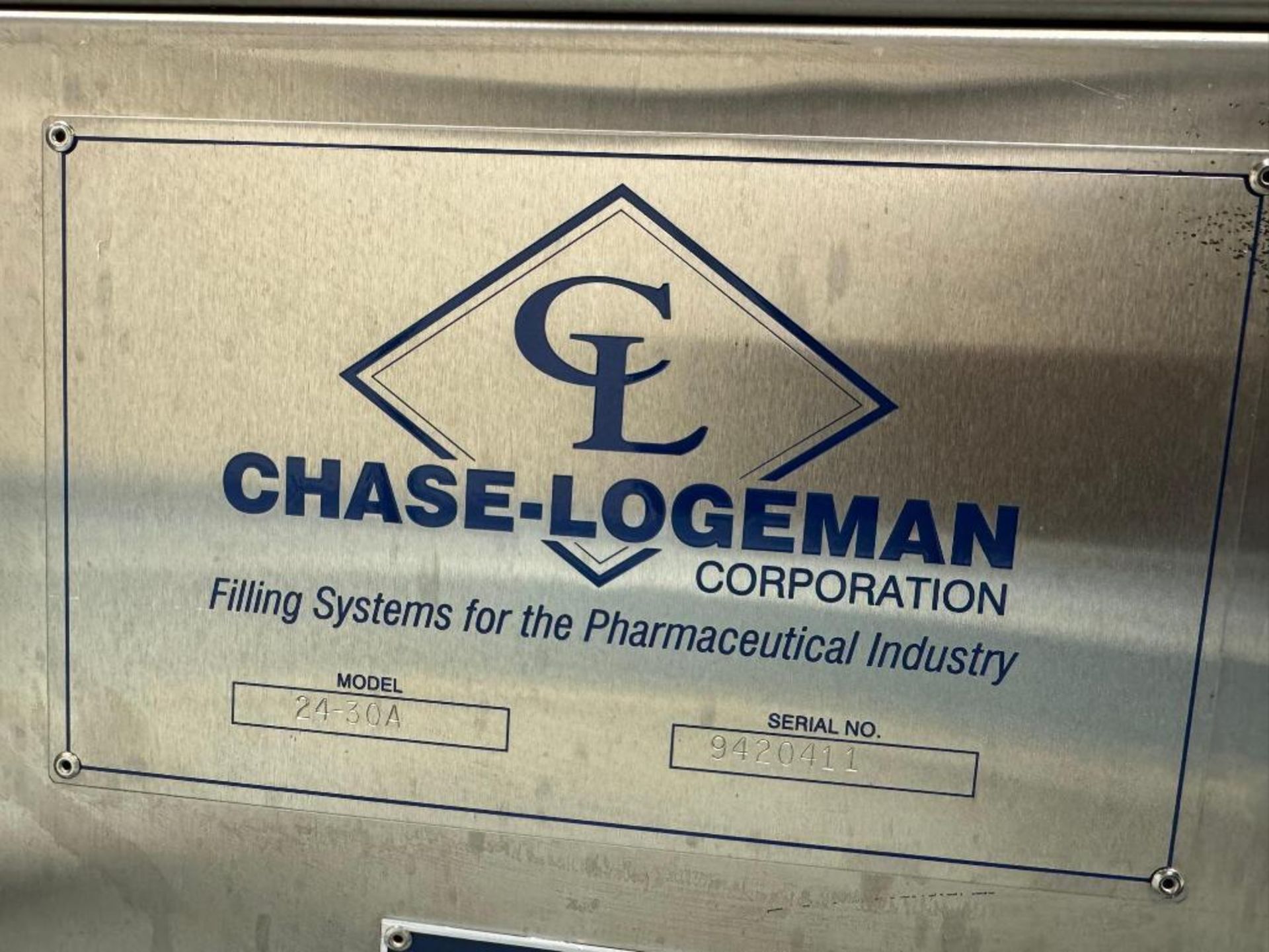 Chase-Logeman Aseptic Filling & Stoppering Machine, Model# FS2-12 ...
