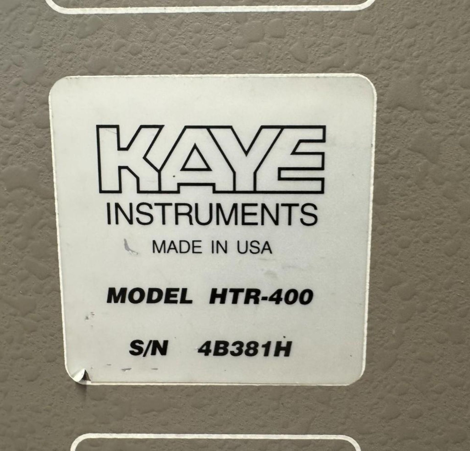 Lot consisting of: (1) Kaye Instruments Dry Block Calibrator, model HTR ...