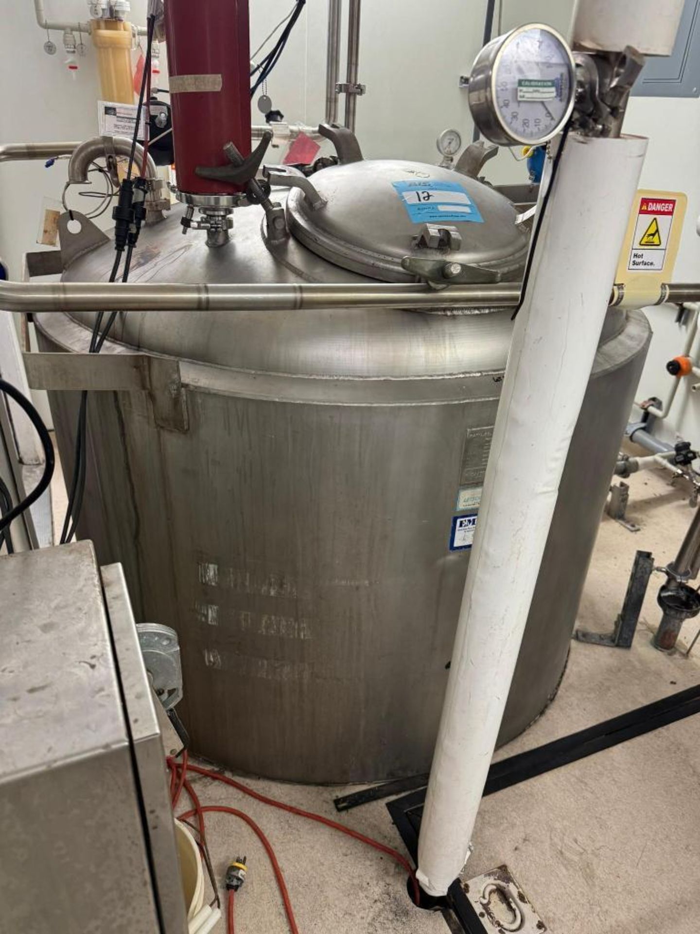 Letsch Approximate 500 Gallon 316 Stainless Steel Pressure Tank ...
