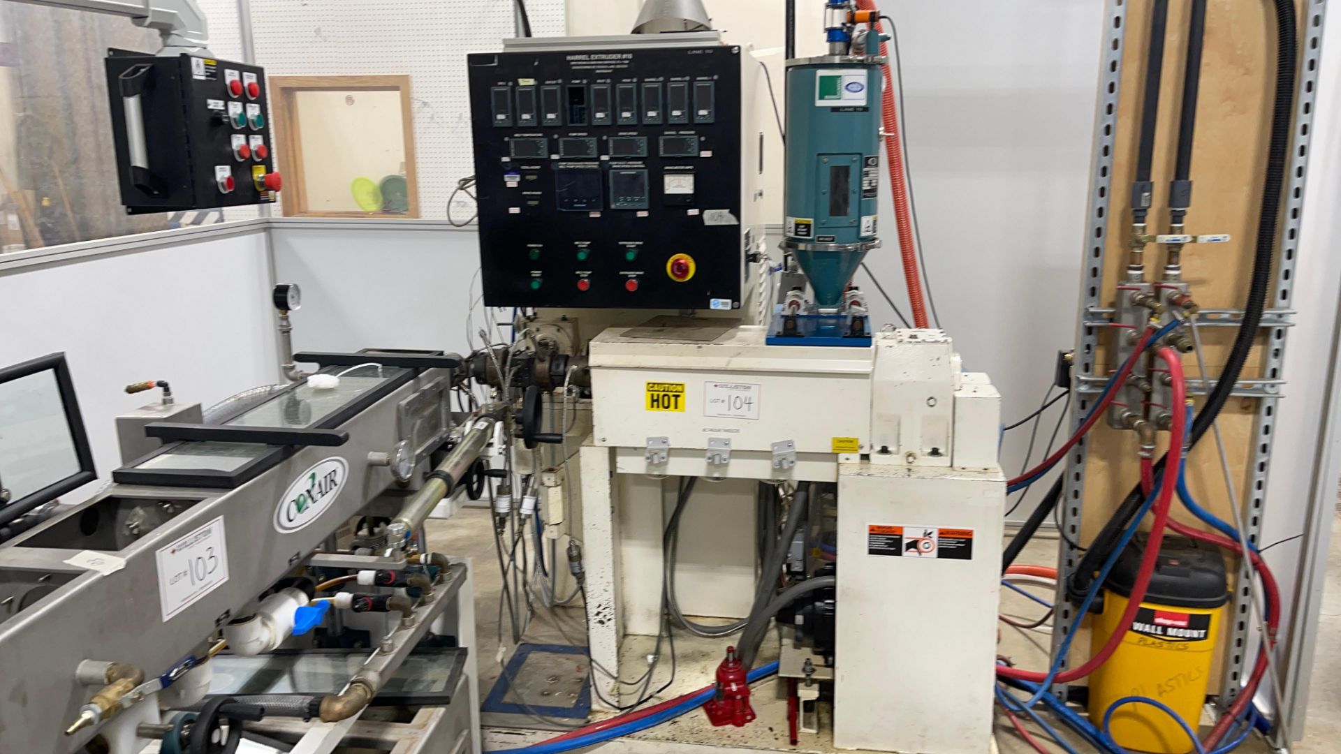 Harrel #10 Plastic Extruder with Temperature Controller and Loader