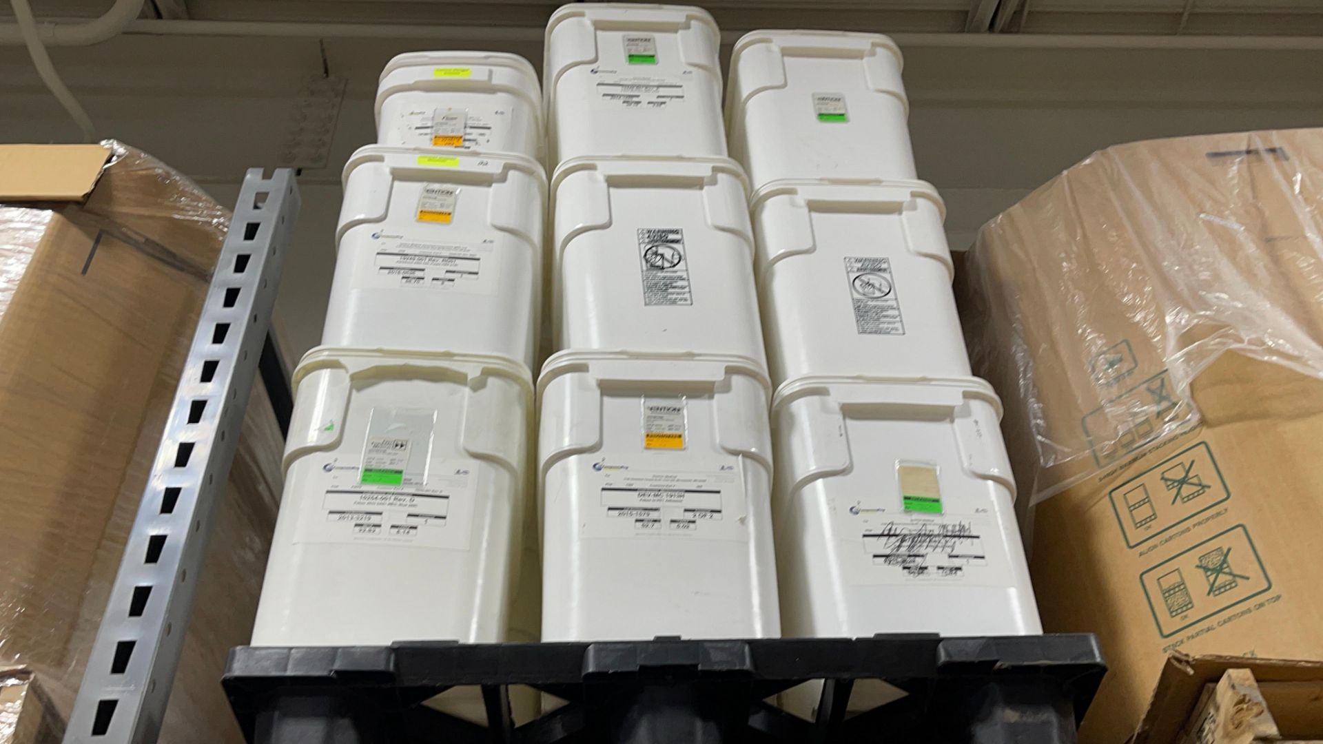 Plastic Resin & Material: Various Gaylords Bins and Barrels of Resin ...
