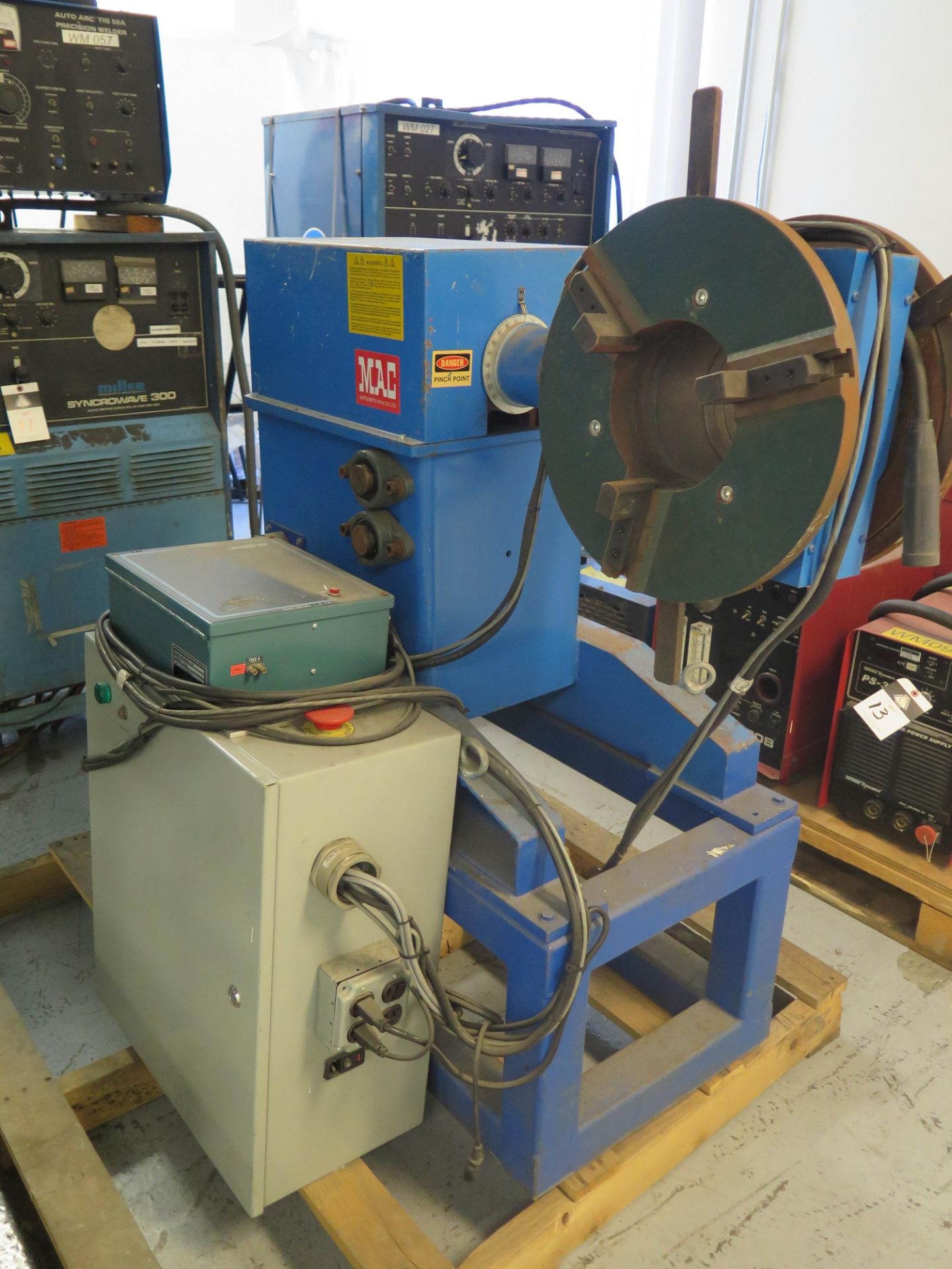 Matsumoto Kikai mdl. MAC-HR-3C-2.5 Dual 15" Welding Positioner w ...