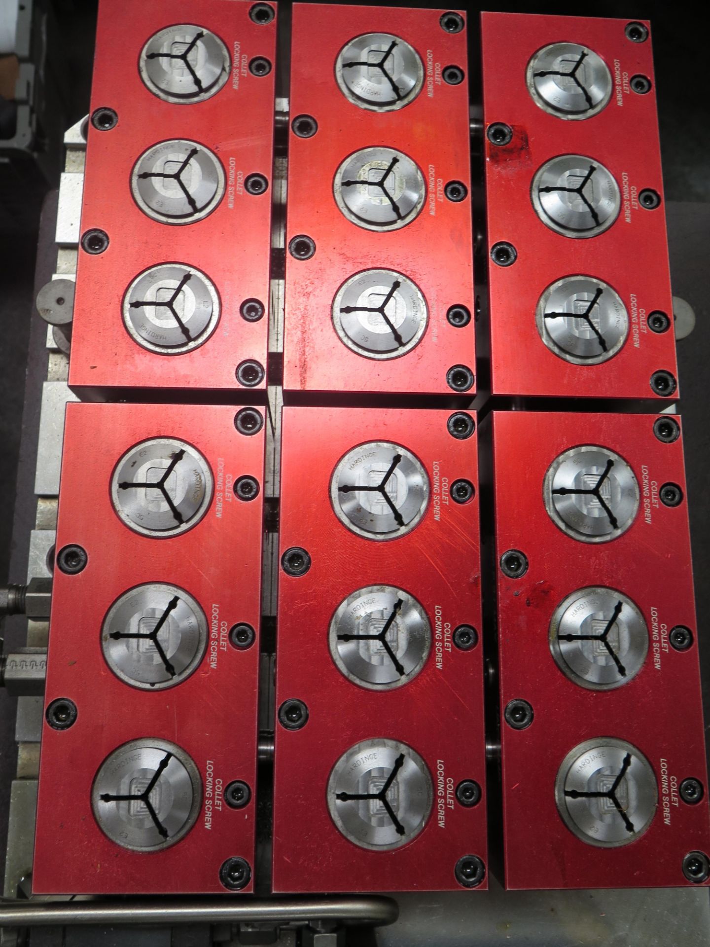 Lexair Inc. 5C Collet Hydraulic Work Holding Station w/ (6) 3-Station ...