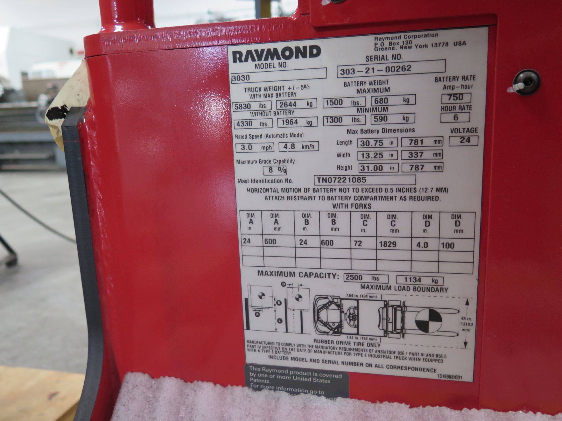 (NEW) 2021 Raymond 3030 Courier Automated Electric Lift Truck Stackers ...