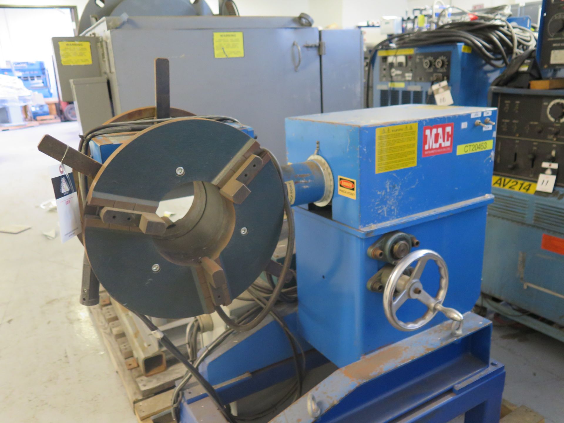 Matsumoto Kikai mdl. MAC-HR-3C-2.5 Dual 15" Welding Positioner w ...