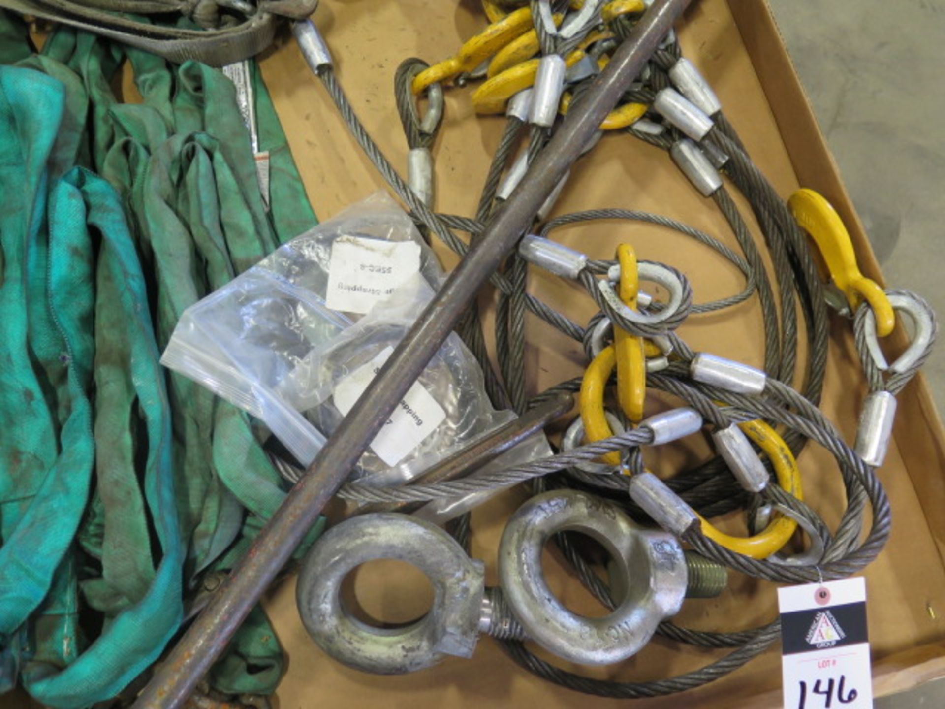 Slings, Johnson Bar and Tie-Downs (SOLD AS-IS - NO WARRANTY)