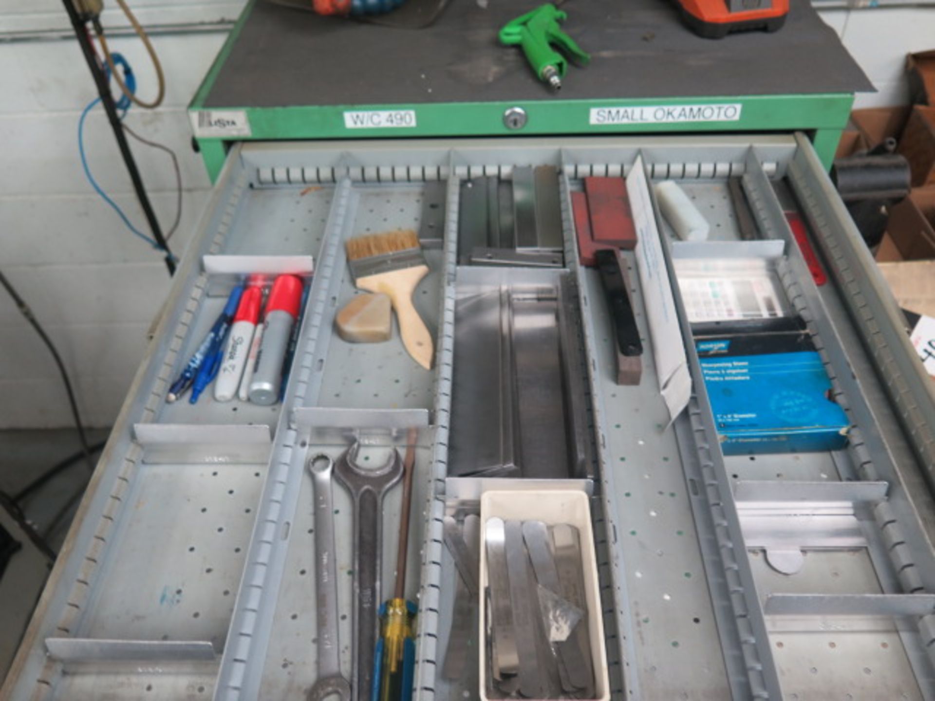 Lista 12-Drawer Tooling Cabinet w/ Grinding Wheels and Acces (SOLD AS ...