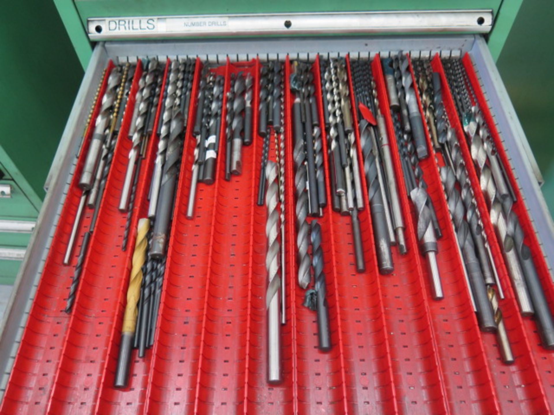 Lista 15-Drawer Tooling Cabinet w/ Endmills, Drills, Reamers and Taps ...
