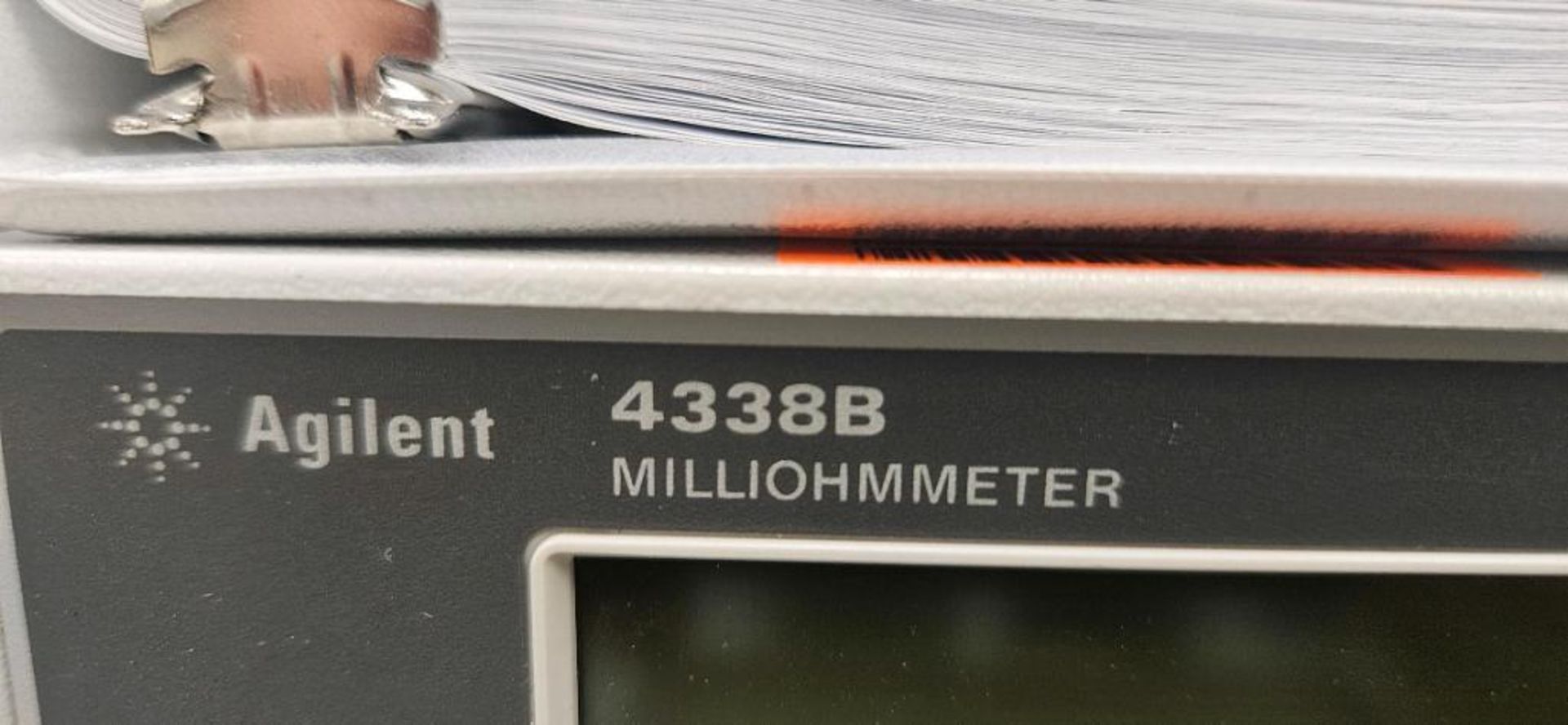 Agilent 4338B Milliohmmeter; Model#: 4338B SN#: JP1KD02408 Power Supply ...