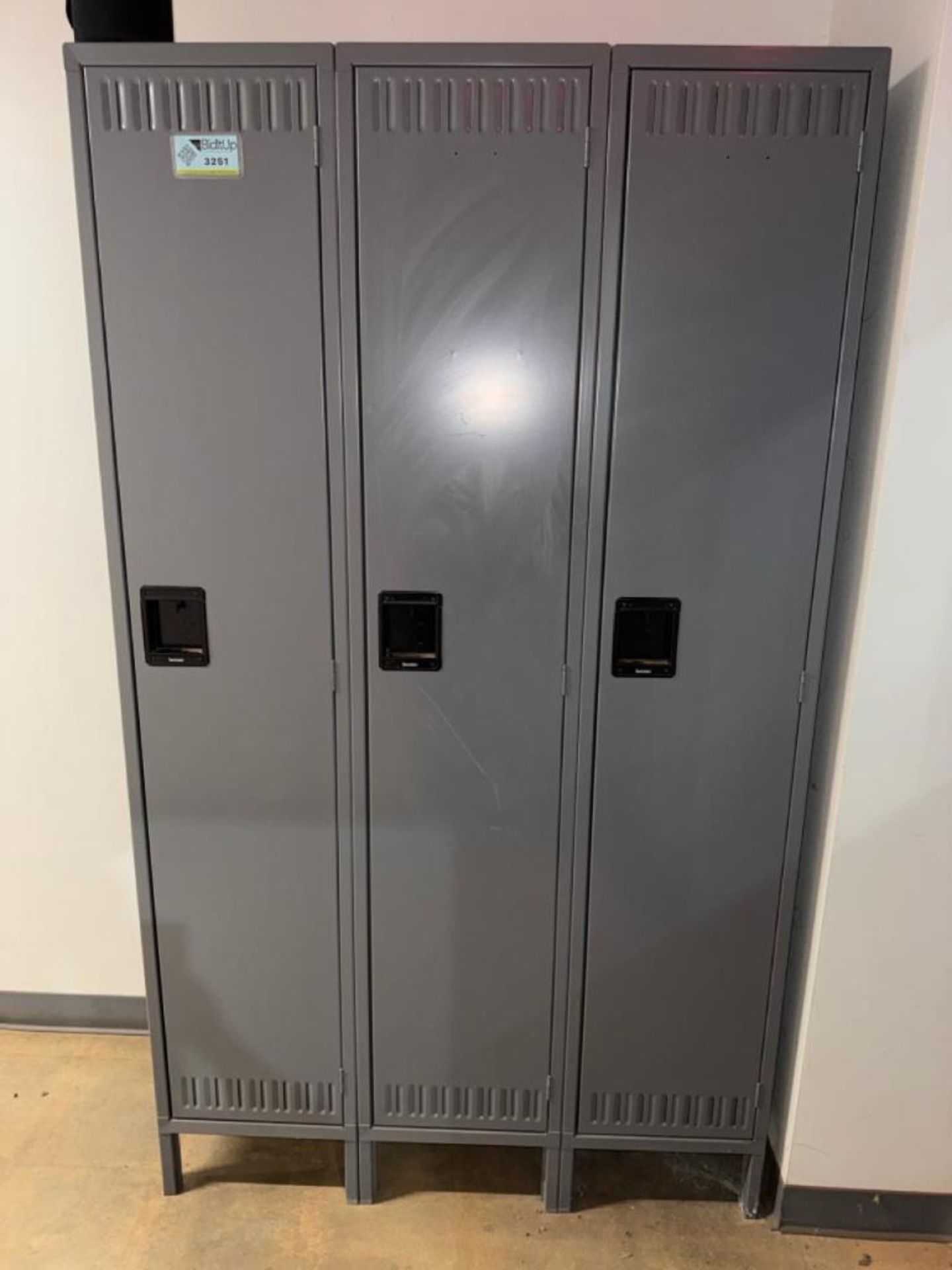 Lockers; 3-Section Tennsco Lockers