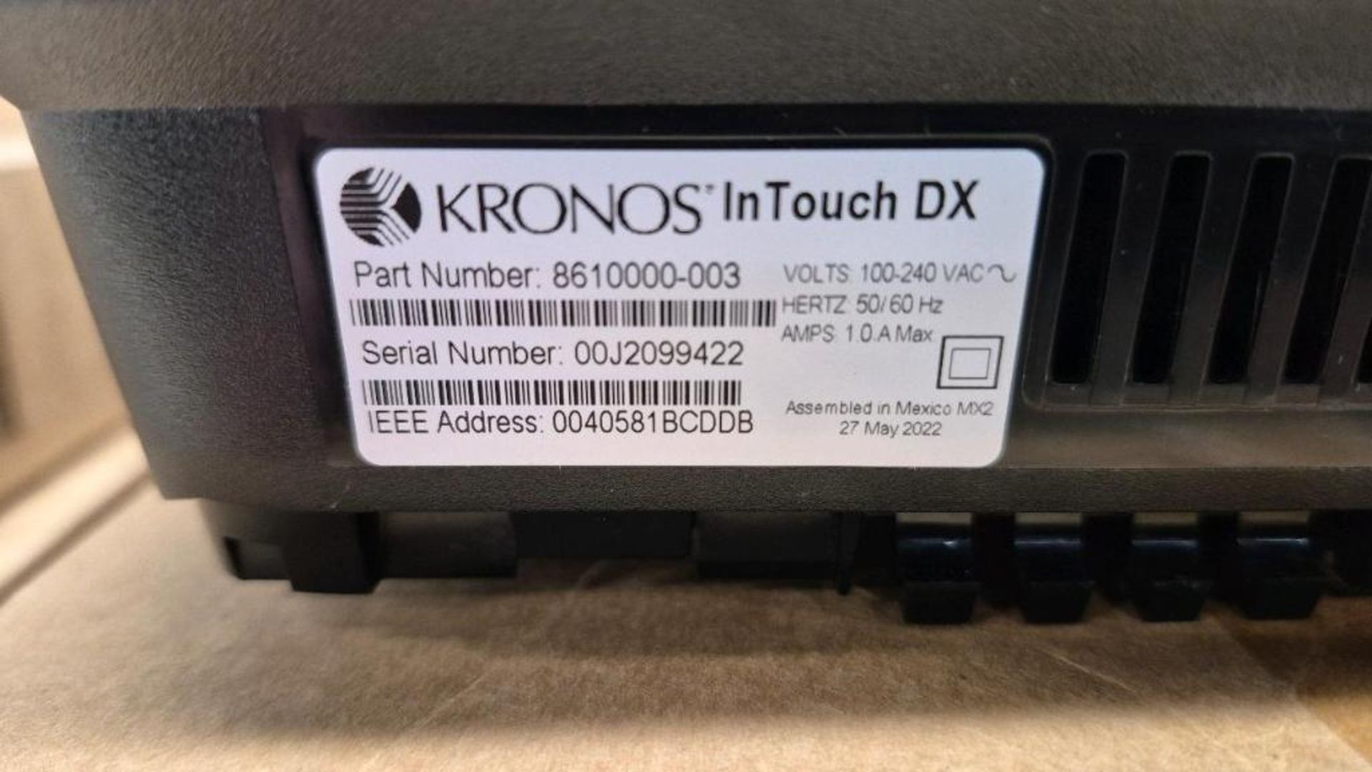 Kronos InTouch DX Time Clock / Workforce Terminal With Camera in box