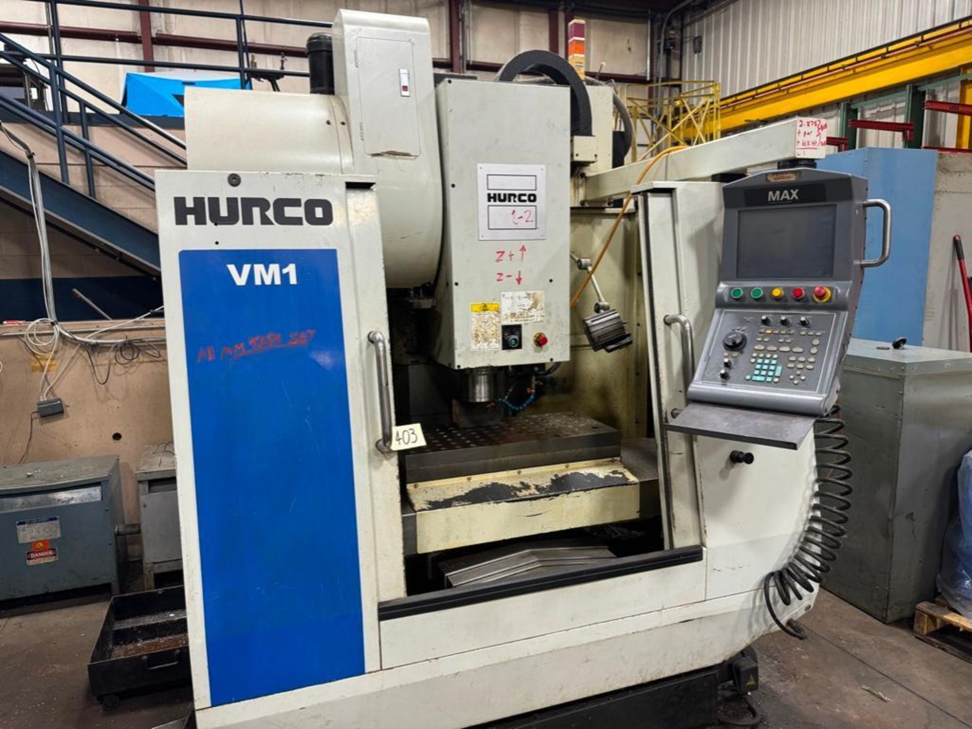 Loading Fee: Hurco #VM1 Vertical Machining Center S/N: VM1-06026057CHA ...