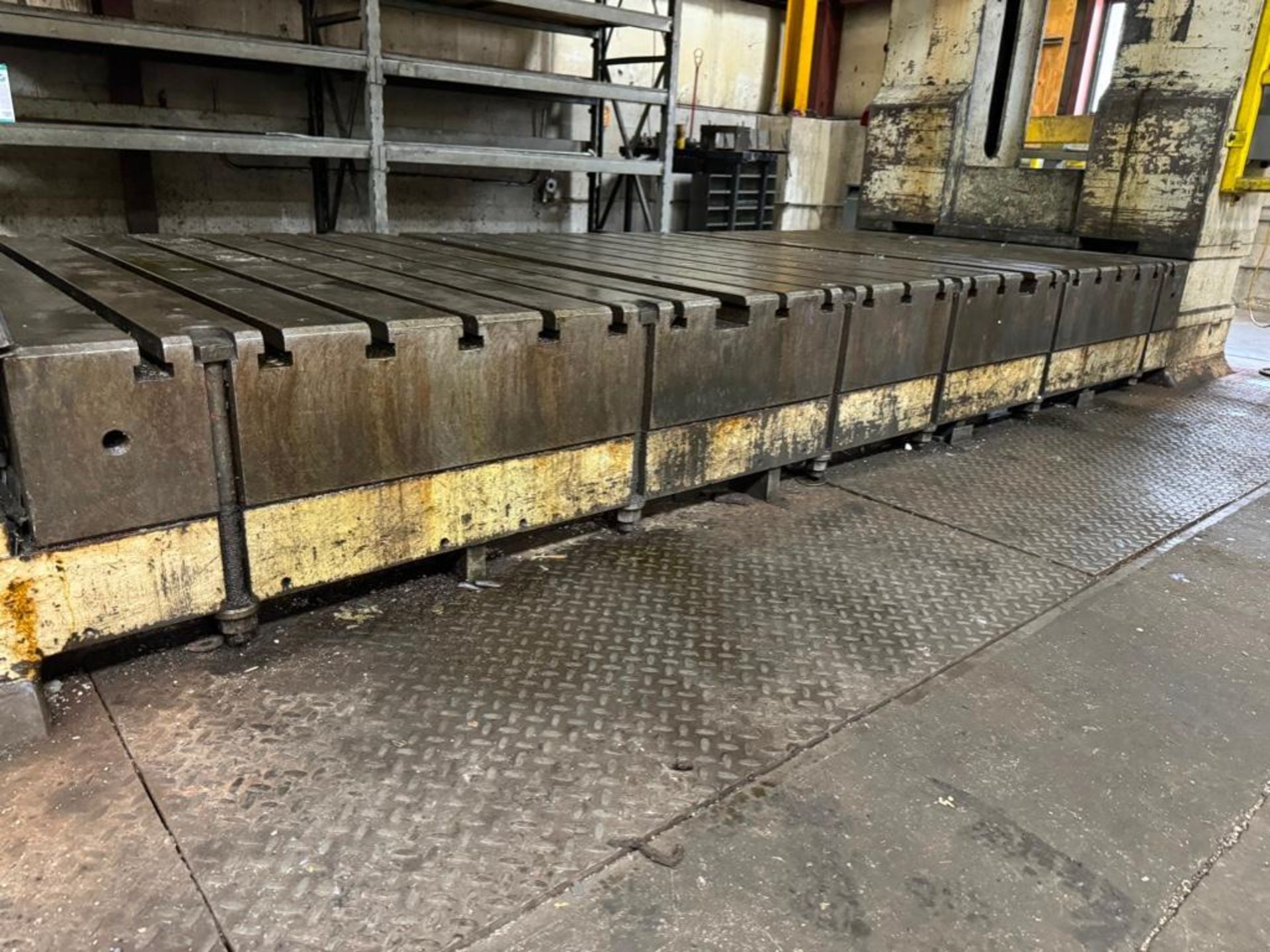 Loading Fee: 144" x 60" x 10" Thick T-Slotted Bolster Plate 1 1/2" T ...