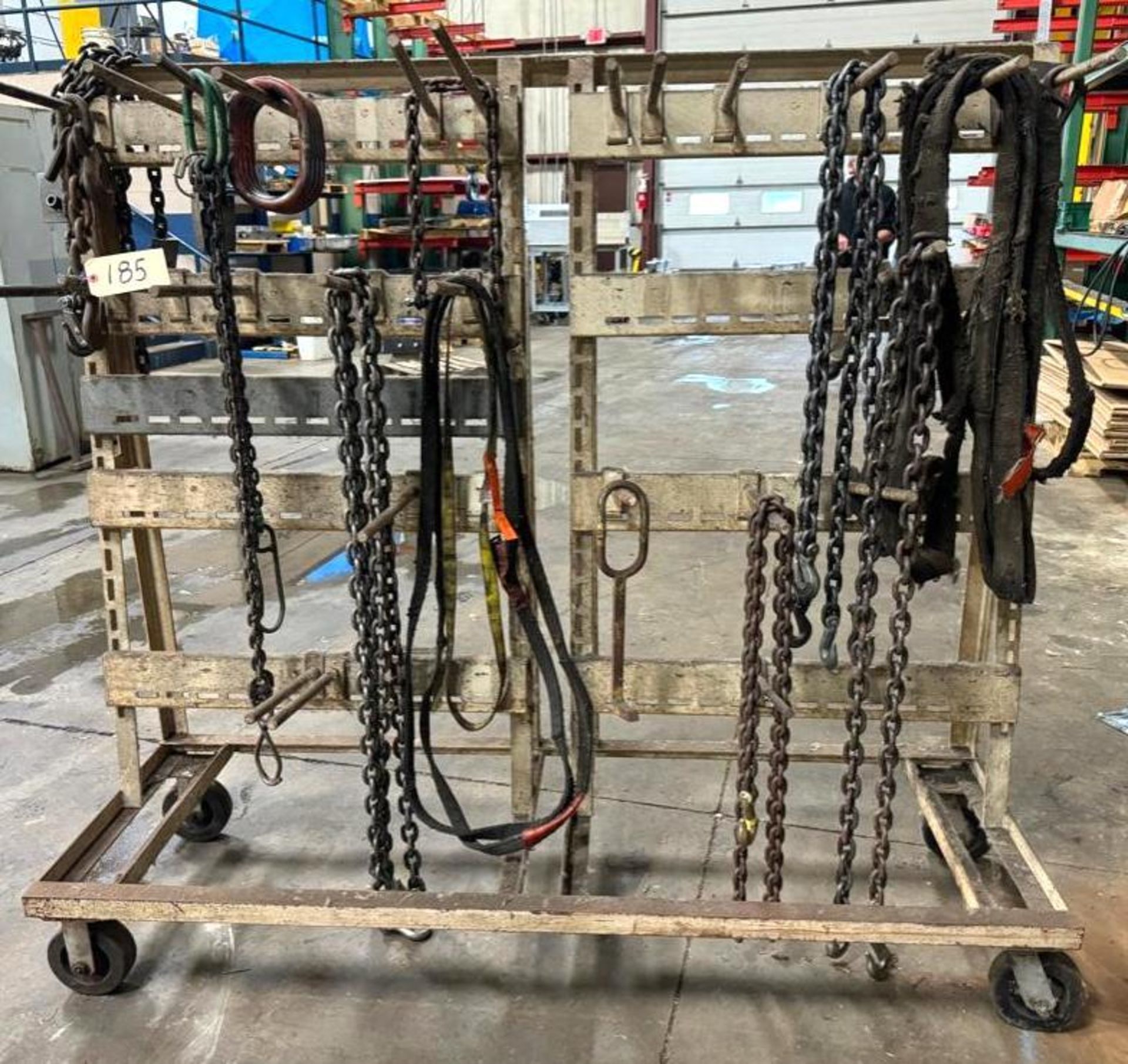 Loading Fee: Portable Rack with Various Lifting Chains and Straps ...