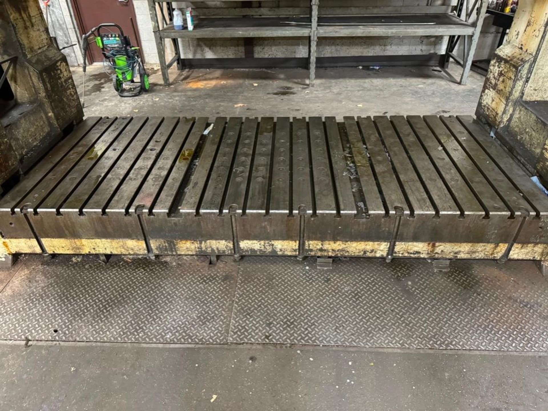 Loading Fee: 144" x 60" x 10" Thick T-Slotted Bolster Plate 1 1/2" T ...