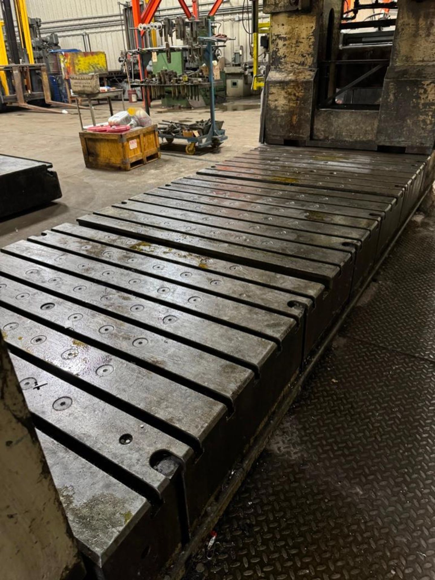 Loading Fee: 144" x 60" x 10" Thick T-Slotted Bolster Plate 1 1/2" T ...