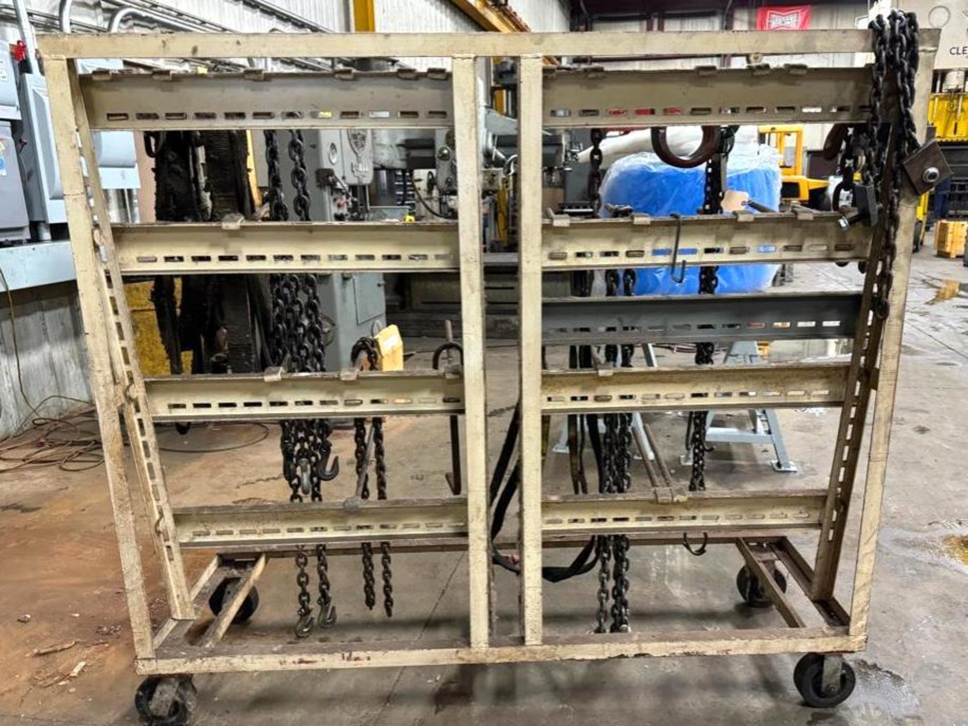 Loading Fee: Portable Rack with Various Lifting Chains and Straps ...