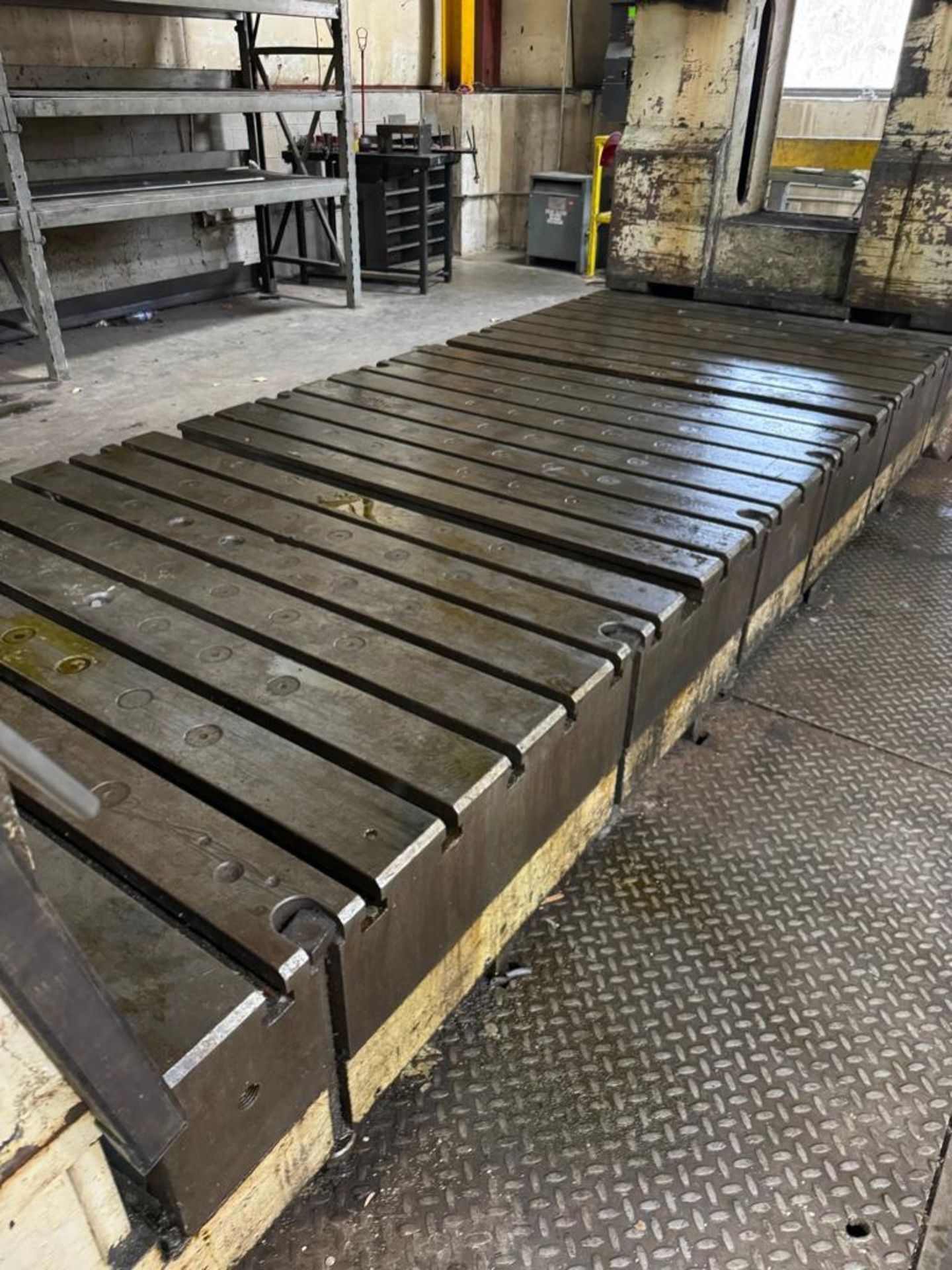 Loading Fee: 144" x 60" x 10" Thick T-Slotted Bolster Plate 1 1/2" T ...