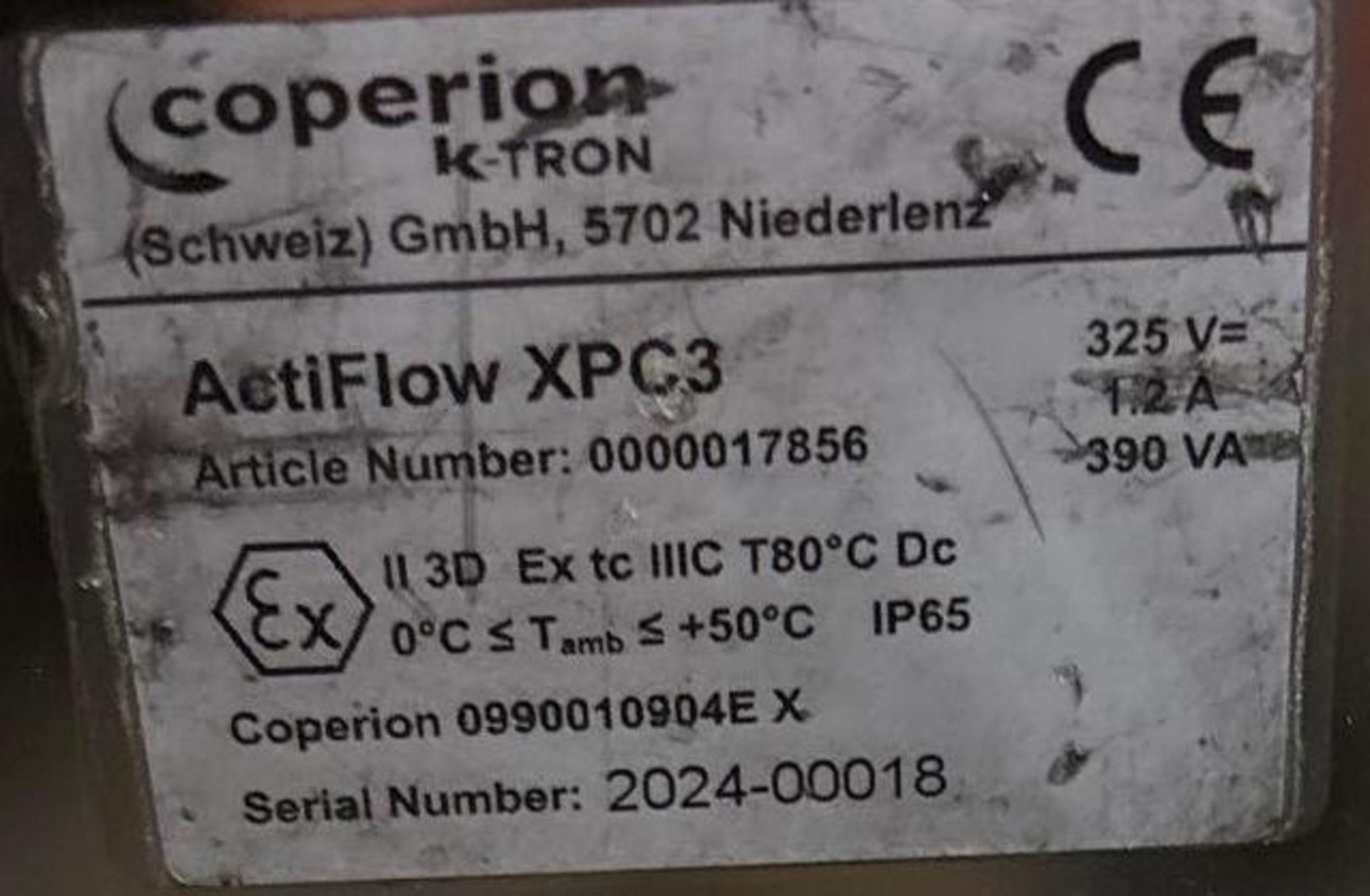 Loading Fee $35 Coperion #Actiflow XPC3 Bulk Solid Activator