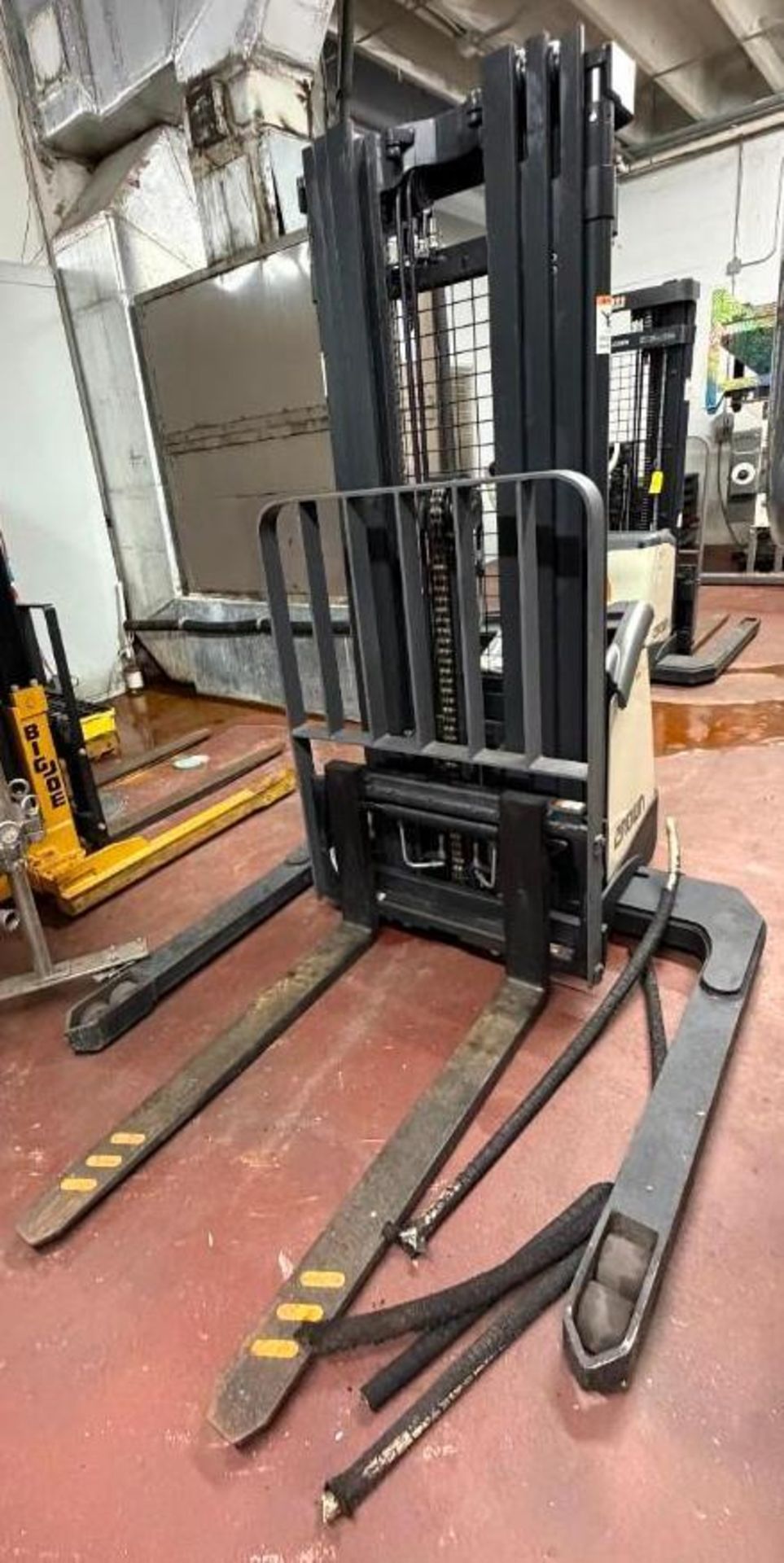 LOADING FEE: $100 3,000lb Cap. Crown Pallet Stacker * Needs New ...