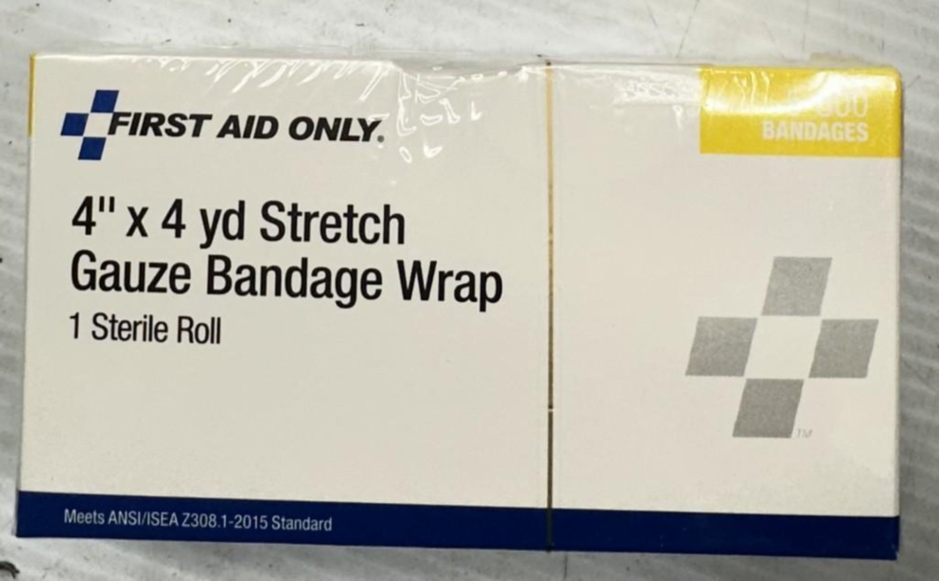 First Aid #5-800 4"x4yd Bandage Wraps Stretch Gauze1 Sterile Roll per ...