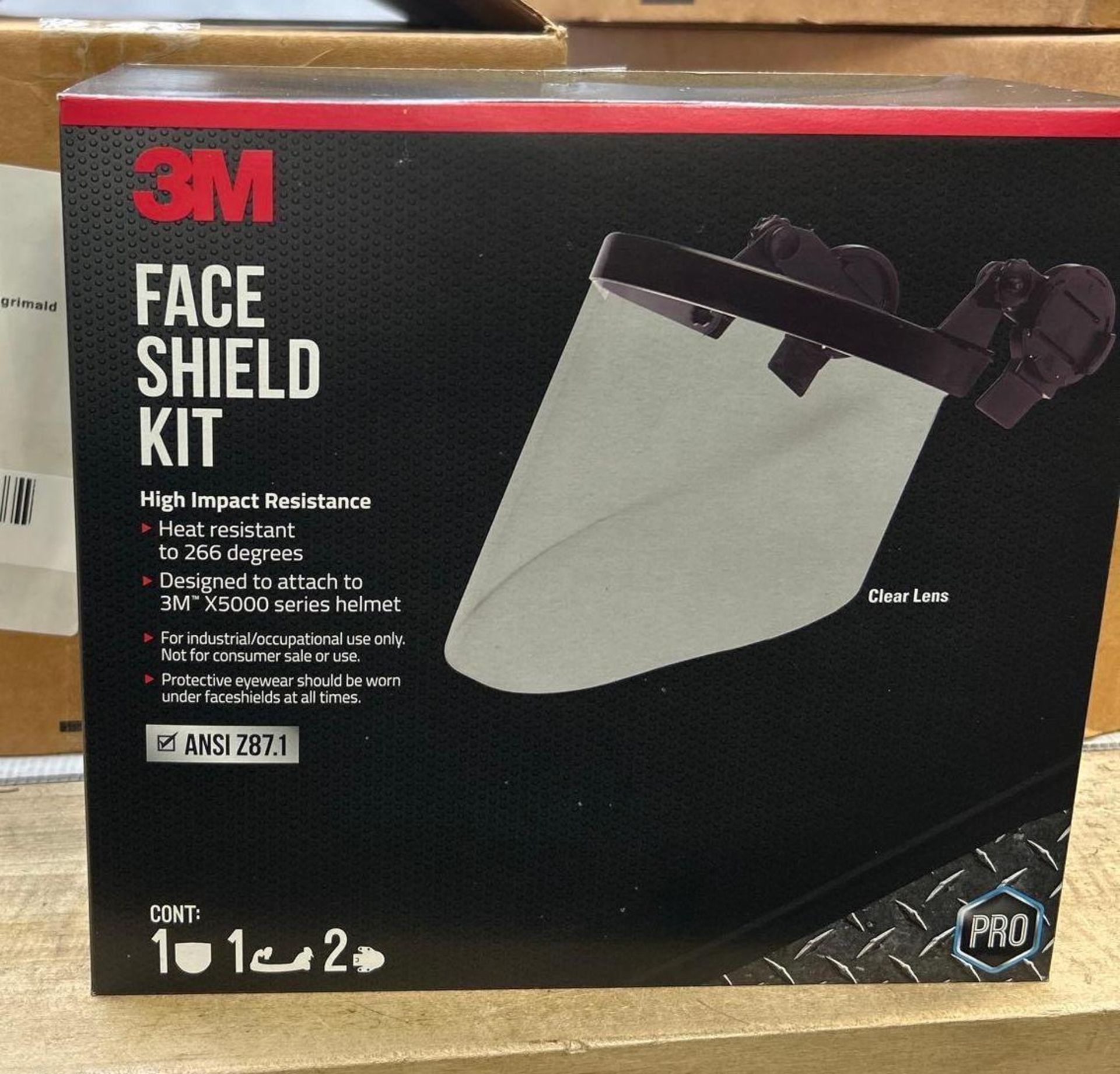 7 - Cases 3M Face Shield Kits for X5000 Item Number: 7100272653Clear ...