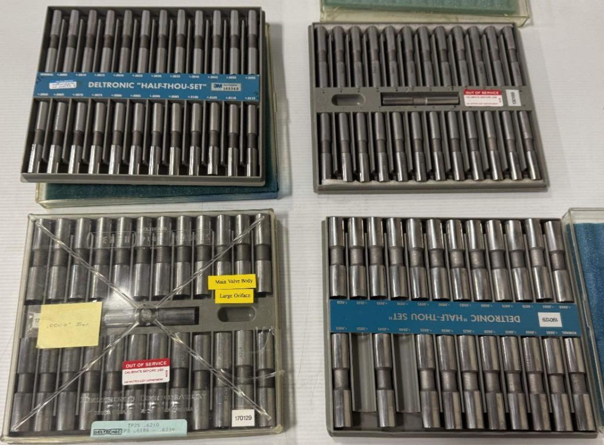 Lot of Misc. Deltronic Pin Gage Sets