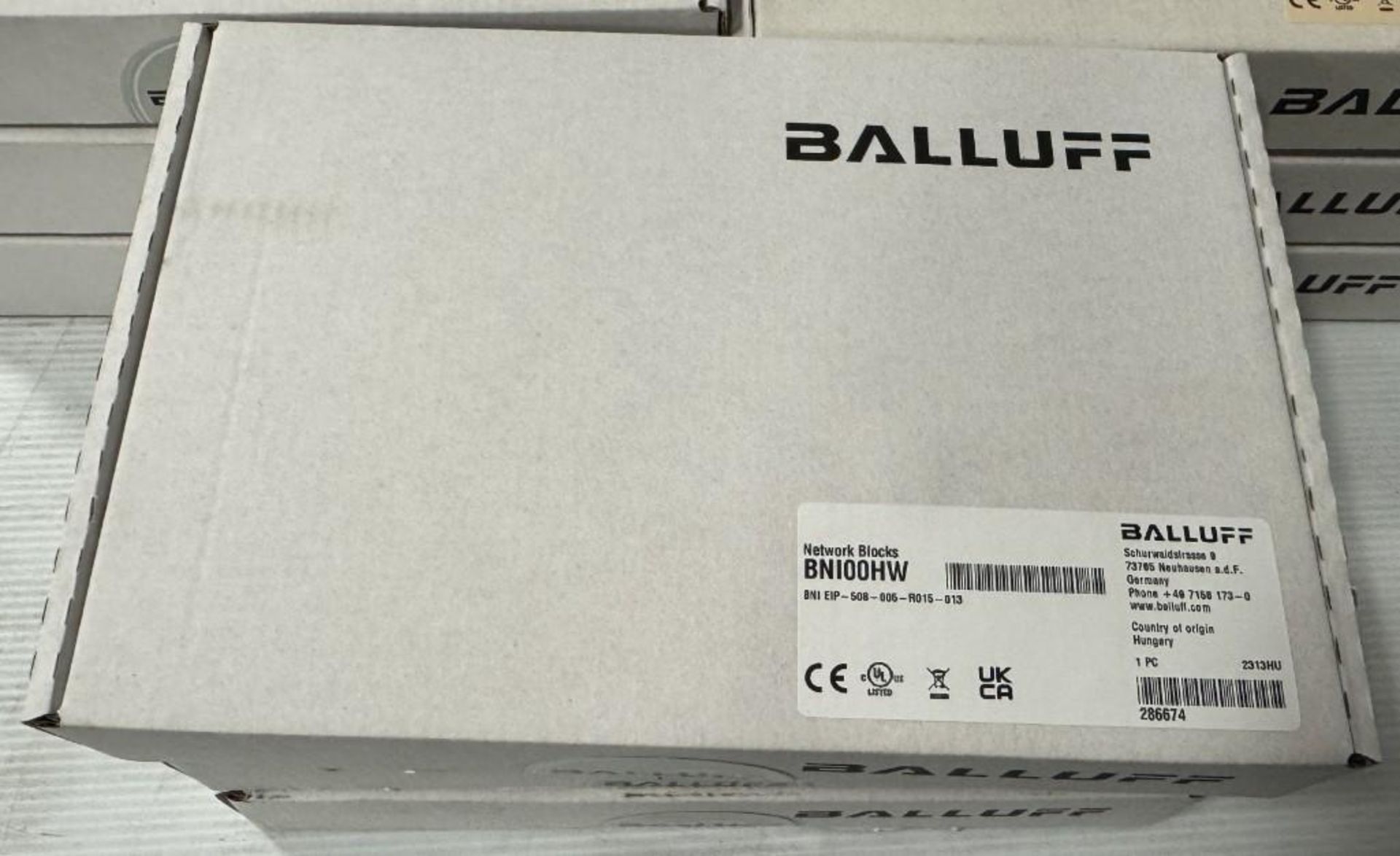 Lot of (15) Balluff #BNI00HW Network Blocks