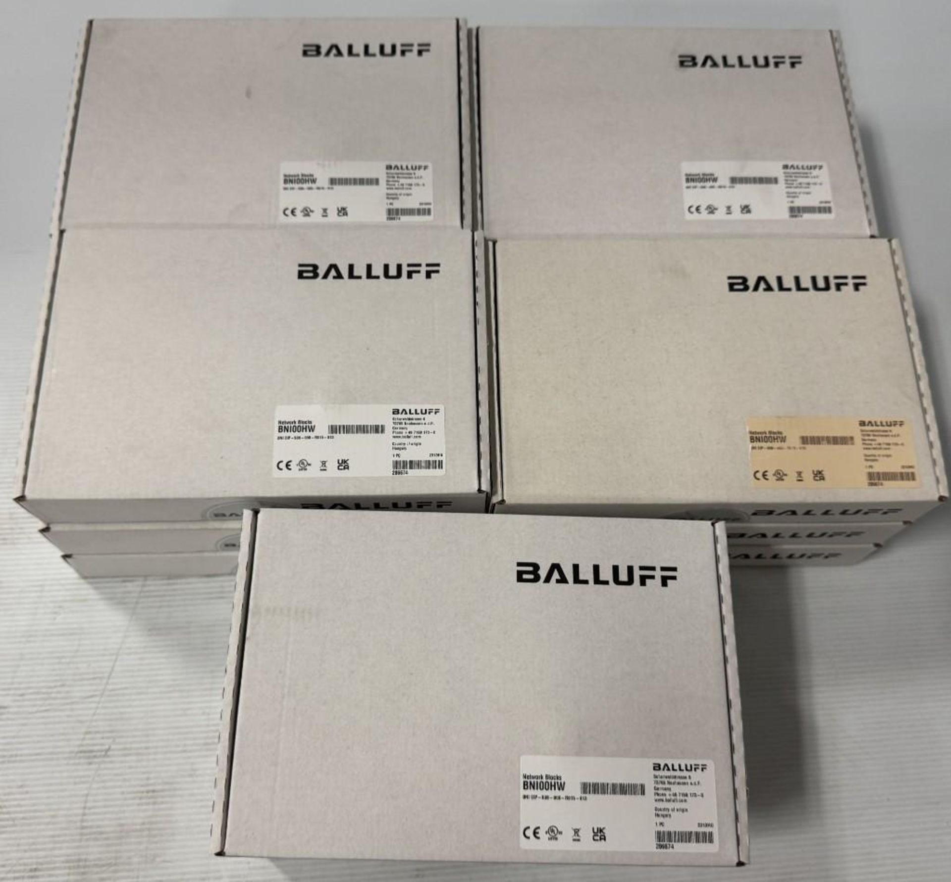 Lot of (15) Balluff #BNI00HW Network Blocks