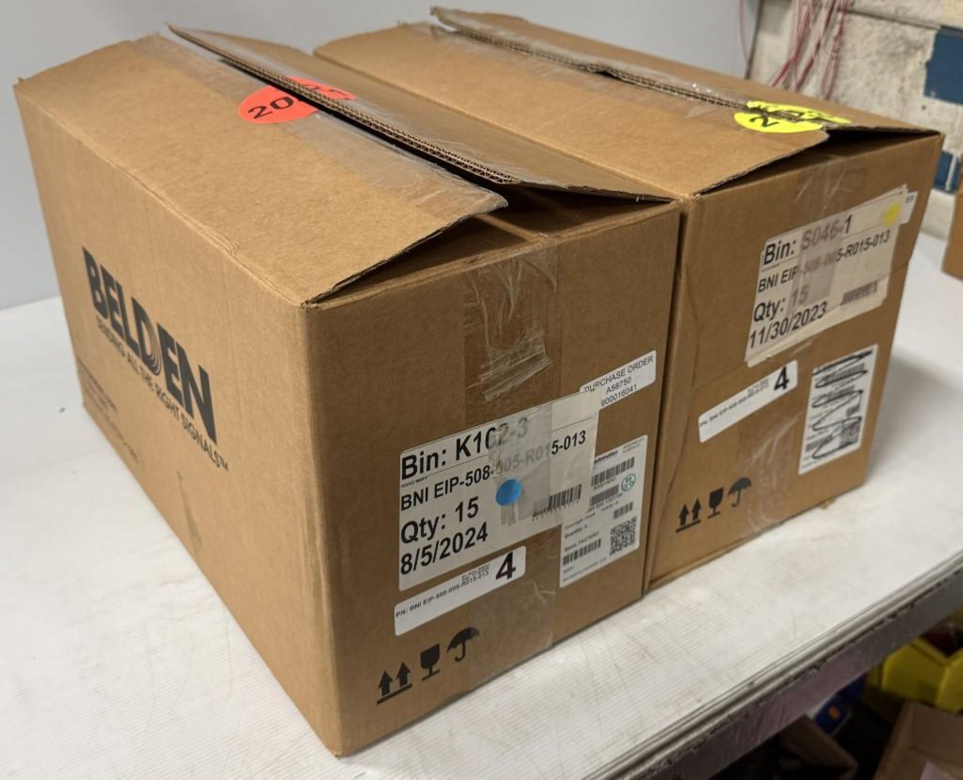 Lot of (30) BALLUFF #BNI00HW #EIP-508-005-R015-013 Network Blocks