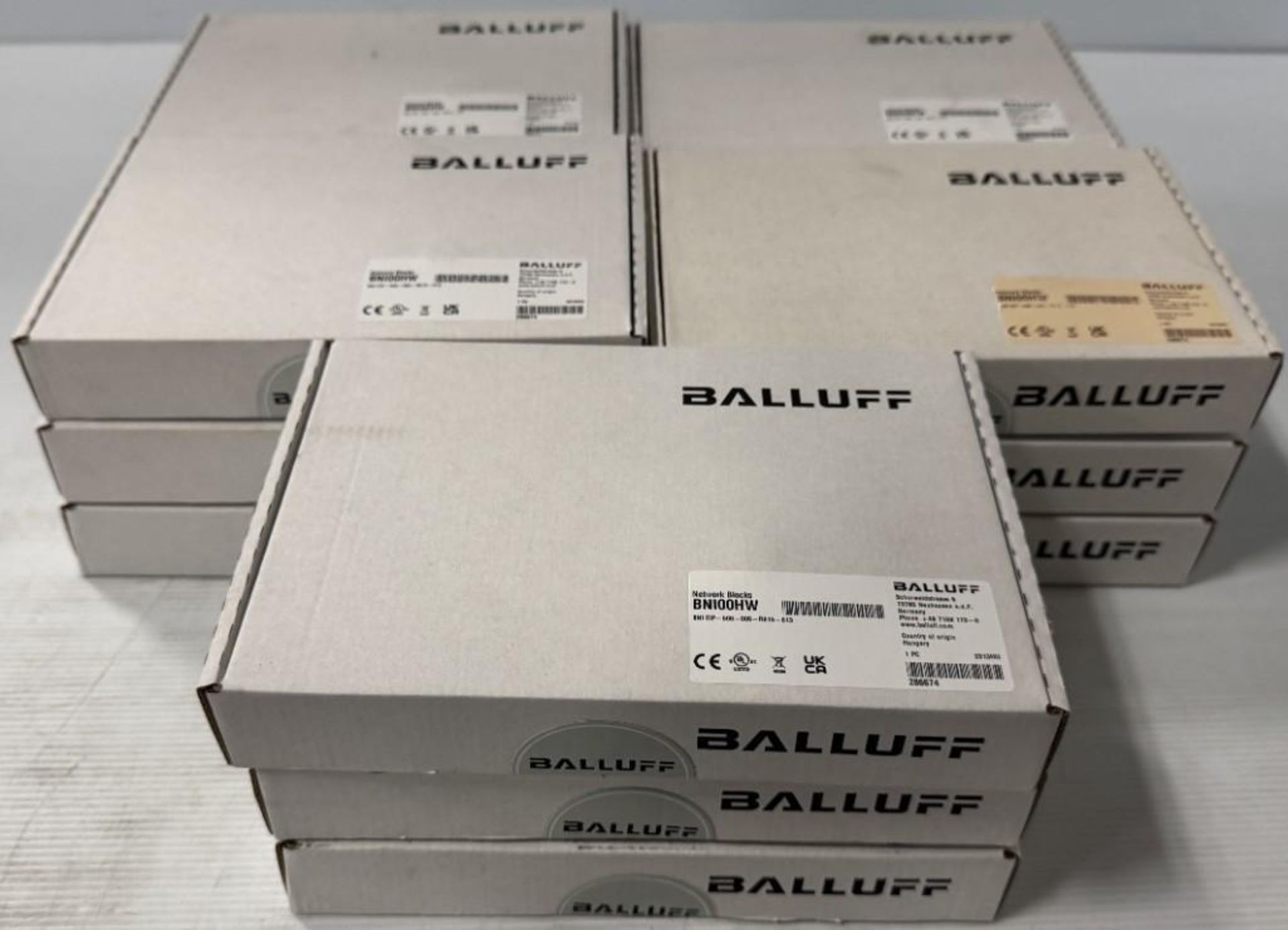 Lot of (15) Balluff #BNI00HW Network Blocks