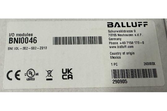 Lot of (11) Balluff #BNI0046 I/O Modules