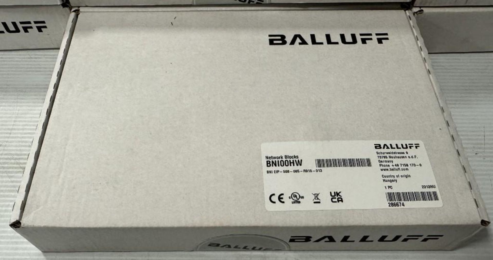 Lot of (13) Balluff #BNI00HW Network Blocks