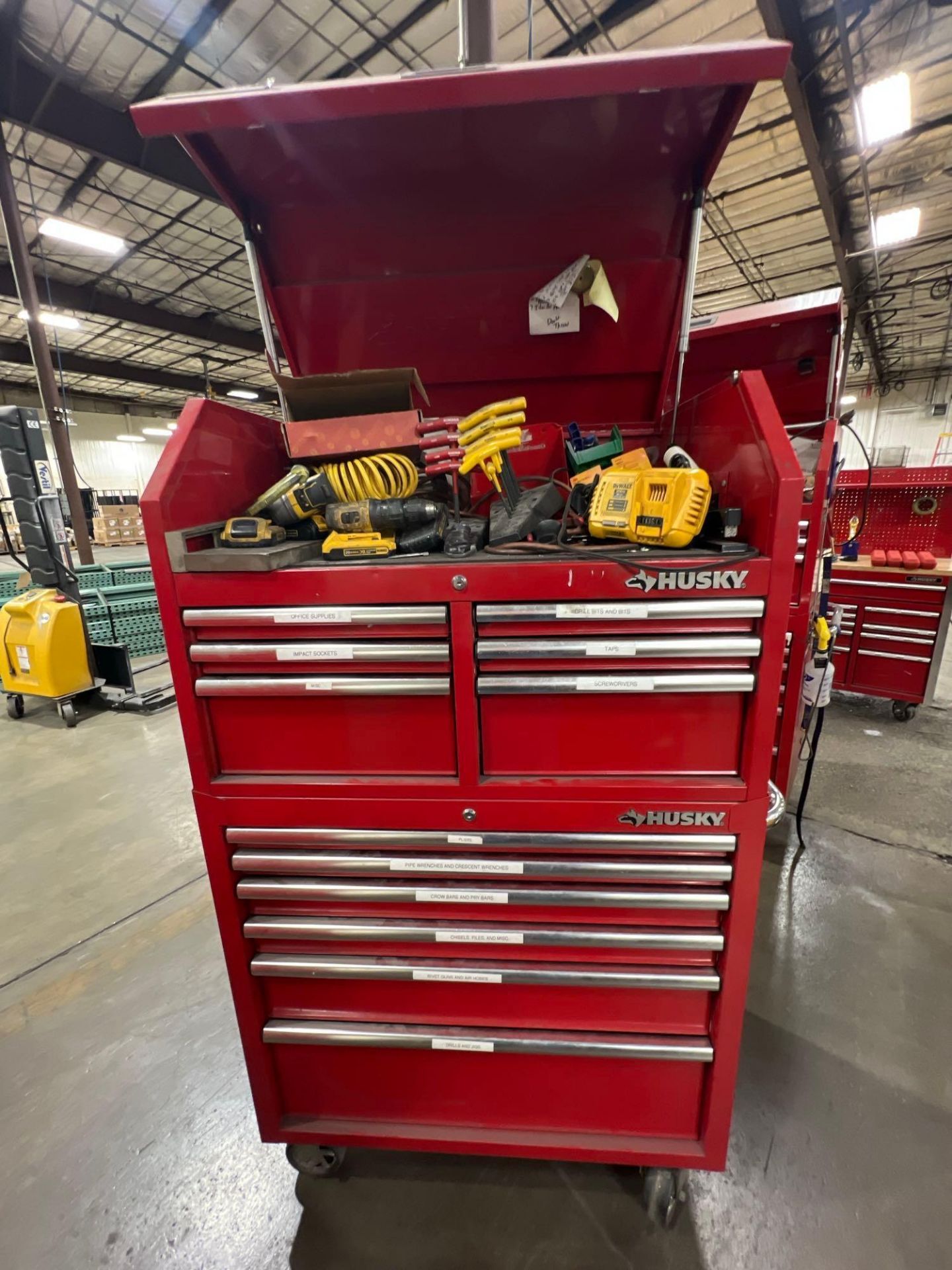 Loading Fee: $ 25 Husky HD Roll-a-Round Tool Boxes w/Contents 6 Drawer ...