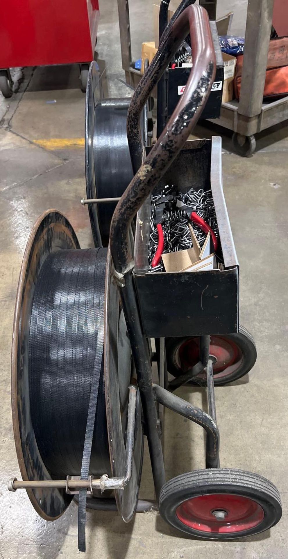 U-line Plastic Banding Cart w/Tools