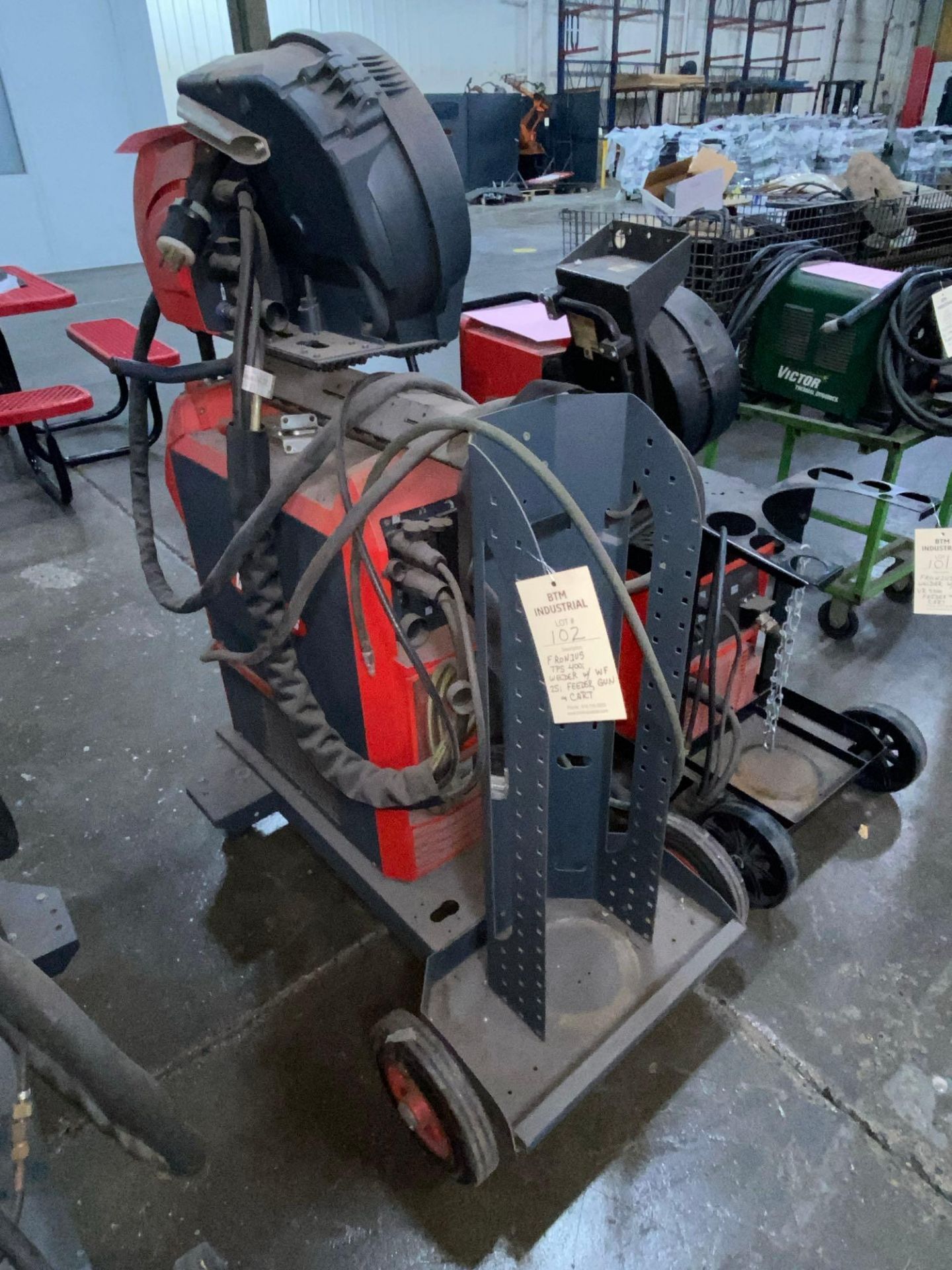 Loading Fee: $40 Fronius TPS 400i Welder w/ Fronius WF 25i Wire Feeder ...
