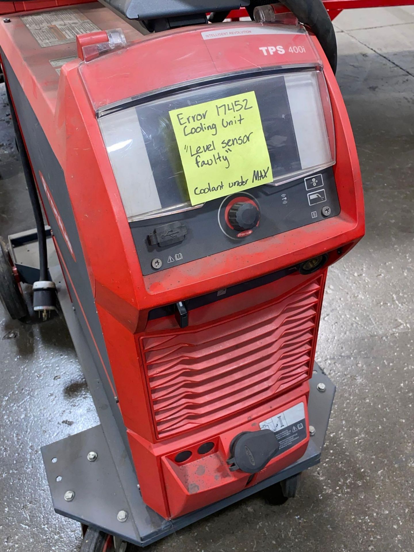Fronius TPS 400i Mig Welder w/ WF 25i Wire Feeder Nice Cart w/ Welding ...