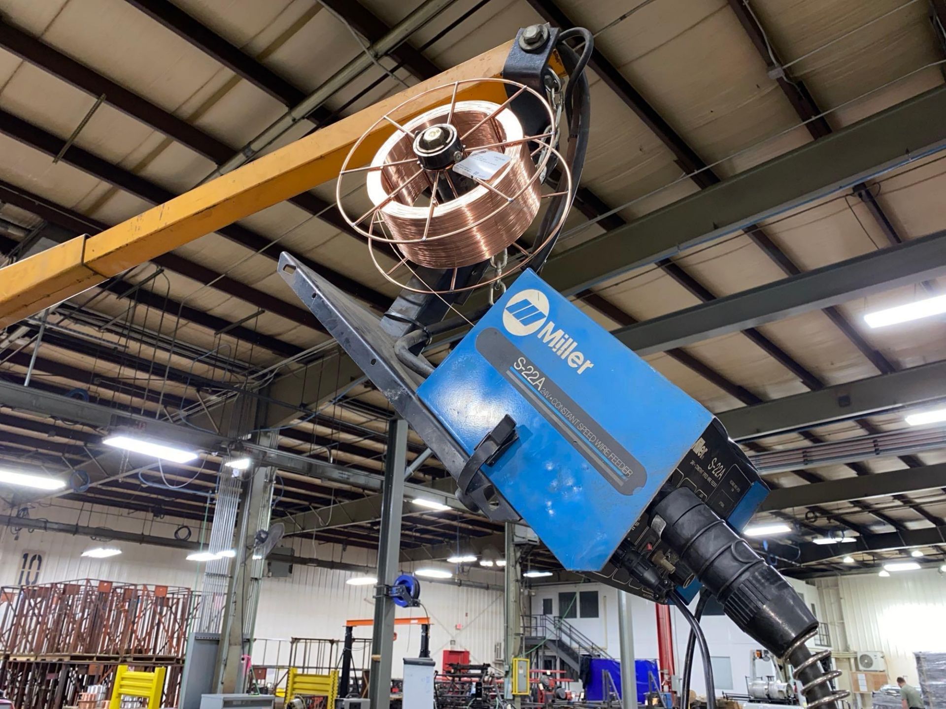 Bernard 2300 Tela-Boom Welding Cart w/ Welder Miller CP-302 Power ...