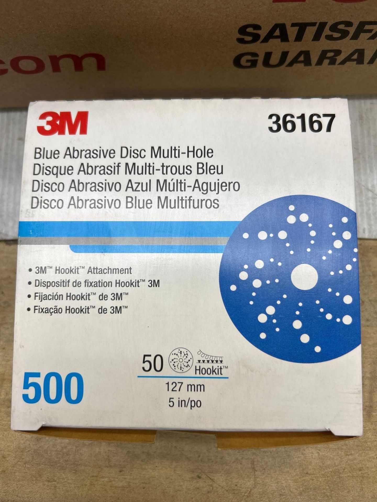 Lot of 3M #36130 Blue Abrasive Disc 127mm5in/po4 Boxes per Case500 Disc ...