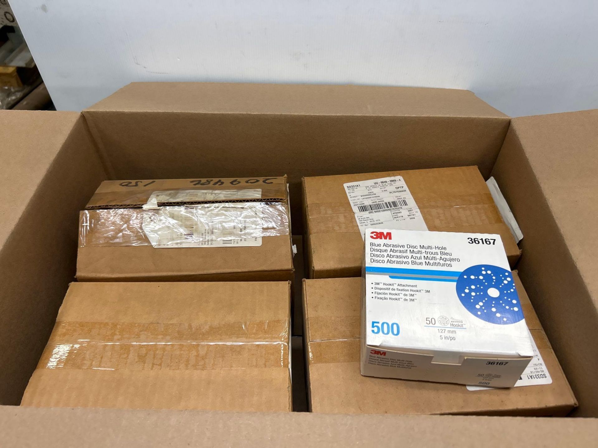 Lot of 3M #36130 Blue Abrasive Disc 127mm5in/po4 Boxes per Case500 Disc ...