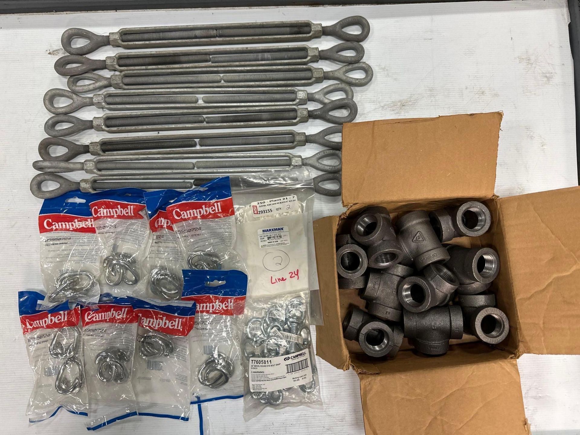 Lot of Chain Repair Links, Eye Bolt Snaps & More Assorted Lot - Items ...