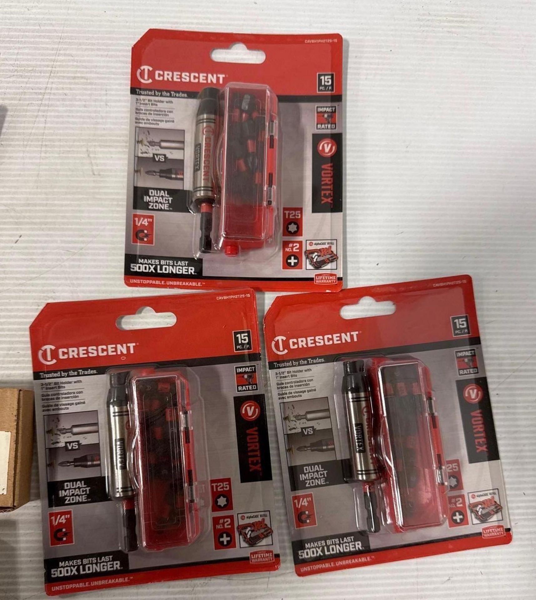 Assorted Lot of: Crescent Bit Holder with Insert Bits, Crescent Vortex ...
