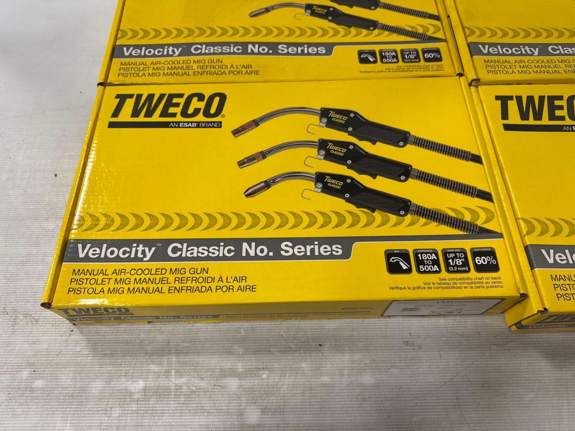 4 - Tweco Velocity Classic No. Series Manual Air-Cooled MIG Gun Item ...
