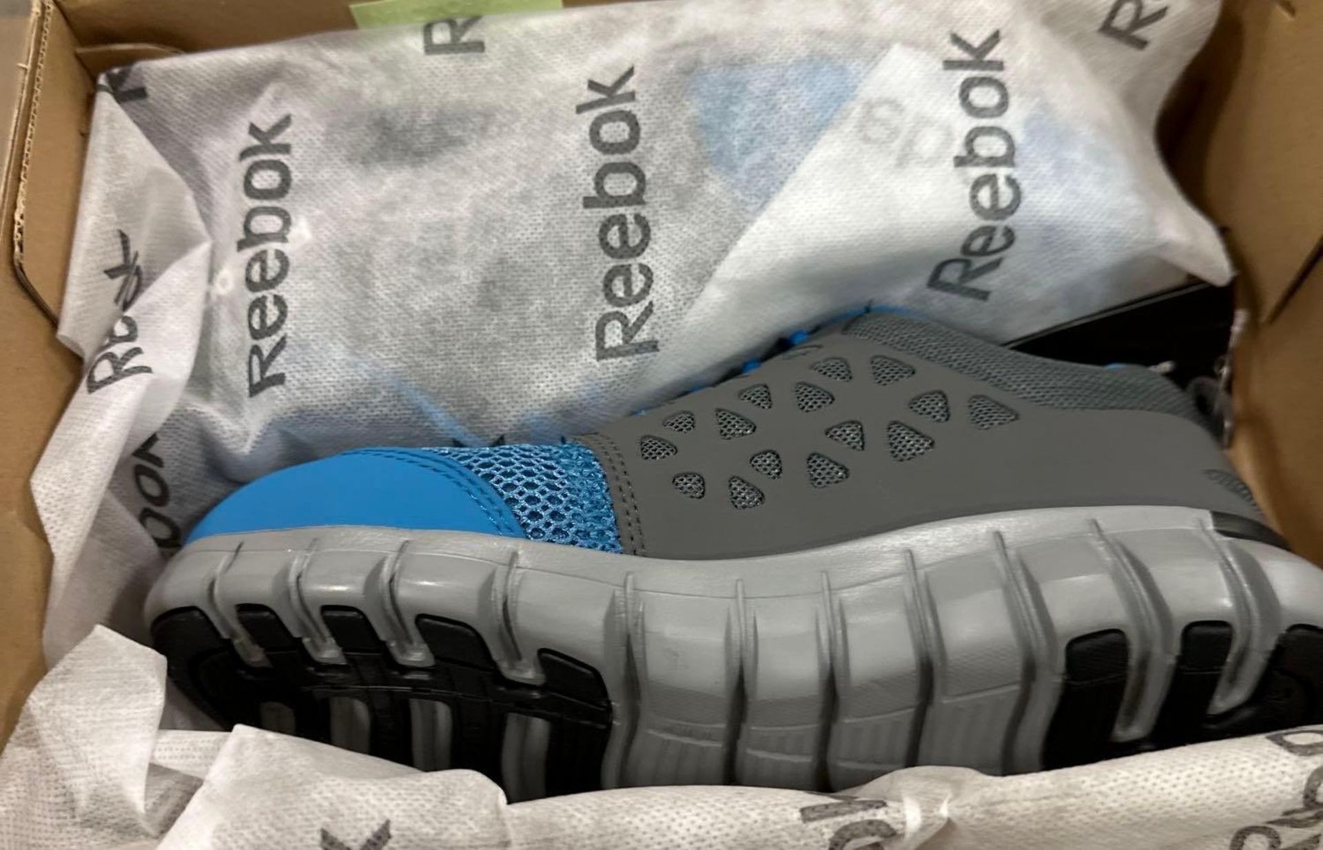 Reebok Sublite Cushion Alloy Toe Athletic Work Shoe, Men's Multiple ...