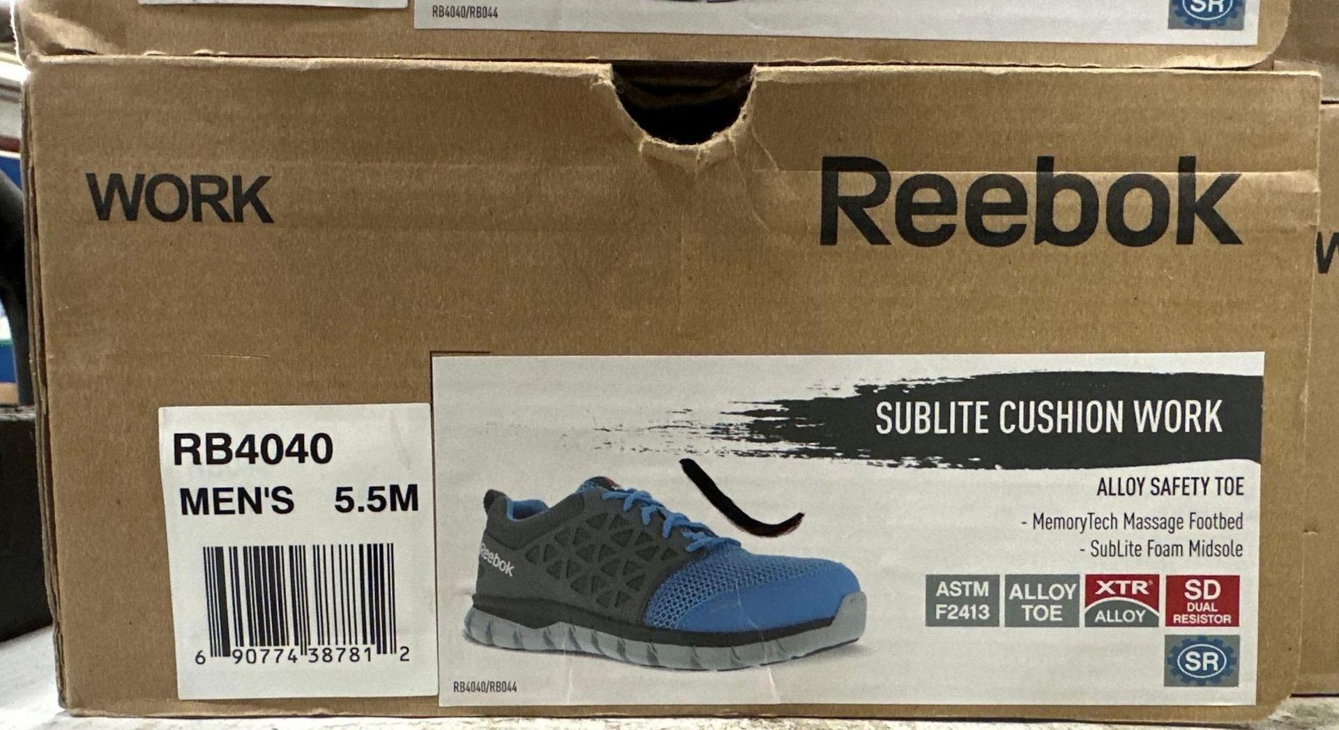 Reebok Sublite Cushion Alloy Toe Athletic Work Shoe, Men's Multiple ...
