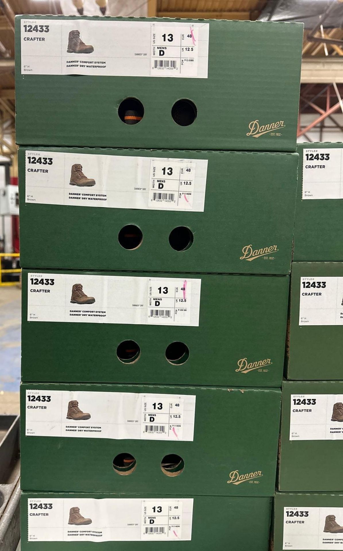 5 Pair - Danner® 6" Crafter Waterproof Men's Boots Size: 13Width Size ...